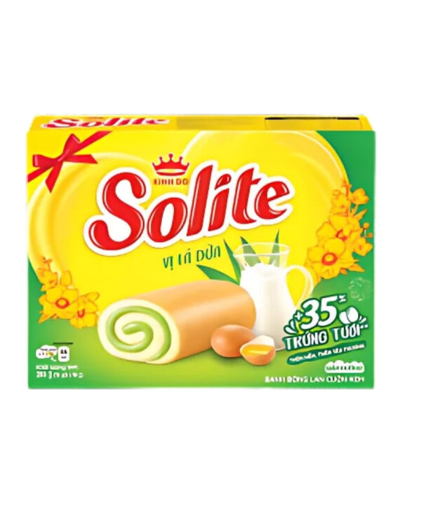 SOLITE PANDAN LEAVES FLAVOR ROLL SPONGE CAKE - D&P CONSUMER